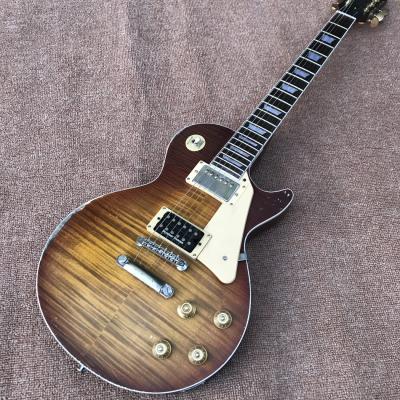 China New high quality relic standard LP electric guitar, Tobacco burst, Tune-o-Matic bridge relic electric guitar for sale