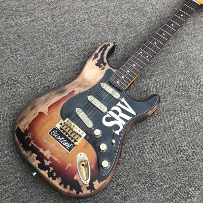 China New high quality custom relic electric guitar, Rosewood Fingerboard relic electric guitar for sale