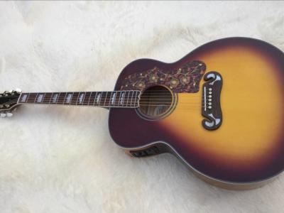 China 2018 tobacco sunburst GB200 acoustic guitar Tobacco GB G200 VS electric acoustic guitar Big Bridge Tobacco G200 for sale