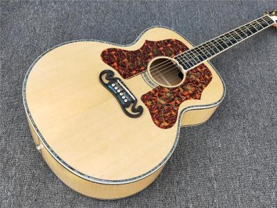 China Abalone inlays 43 ' G200 classical acoustic Guitar,Ebony fret board,Solid spruce top,Tiger Flame Maple back G200 acousti for sale