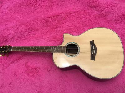 China Rosewood back and sides Factory Custom Solid spruce top Acoustic Guitar / Cutaway 814s Classical acoustic guitar for sale