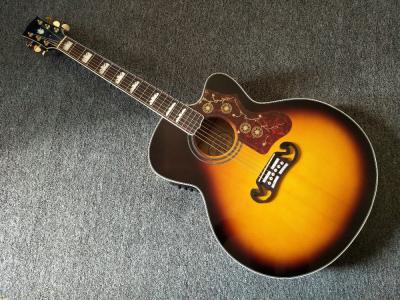 China Custom Acoustic Guitar 43 inches G200 Cutaway acoustic electric guitar for sale