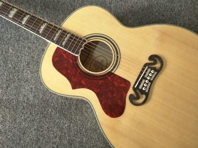 China Left hand Acoustic Guitar 43 inches SJ200 Maple Acoustic Guitar Back / Side Tiger Stripes for sale