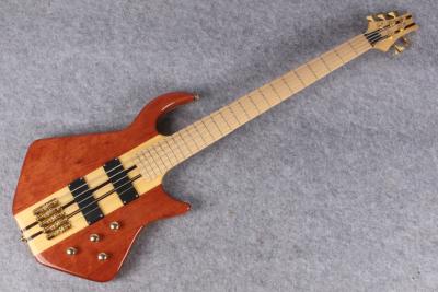 China 5 strings butterfly electric bass guitar Alien spider bass in neck thru body style for sale