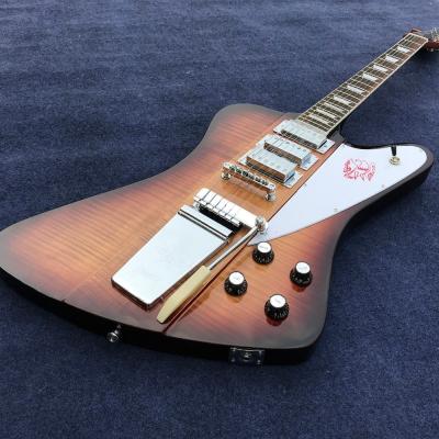 China Custom Shop Electric Guitar with Long Verson Maestro Vibrola Flamed Maple Guitar for sale