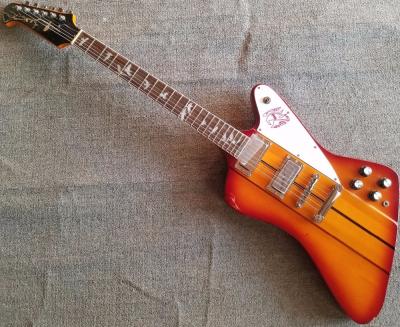 China Firehawk factory custom Firebird guitar alien Electric guitars top quality in red color musical instruments for sale