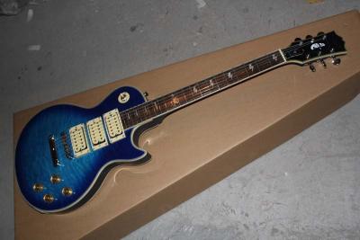 China Wholesale new guitar mahogany body 3-piuckup LP Ace Frehley Signature blue electric guitar for sale