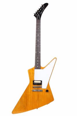 China Custom Explorer Electric Guitar Solid Mahogany Body In Natural for sale