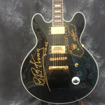 China Hollow Jazz Guitars BB King Crown Electric Guitar in Black for sale