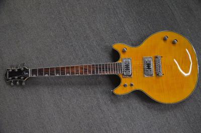 China Grets guitar Tiger maple body top gretsch signature LP custom style electric guitar Grover tuner installed Quality pic for sale