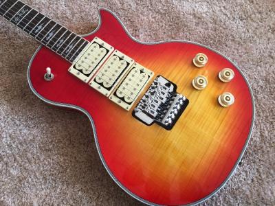China LP custom guitar with Floyd rose bridge and 3 Humbacker Ace Frehley Budokan Signature LP Custom Electric Guitar lightnin for sale