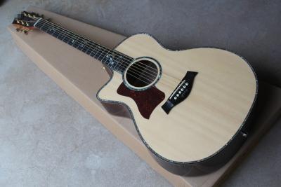 China Ebony finggerboard 41-inch cutaway 916 natural wood color left handed acoustic guitar, Spruce,fishman pickup EQ for sale