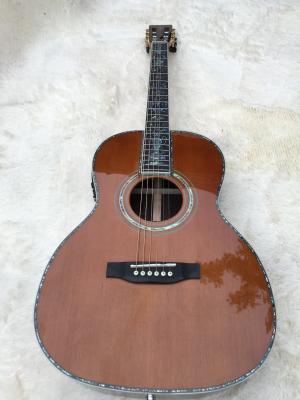 China 39 inch 000 style acoustic Guitar,Real Abalone inlays,Ebony fingerboard,Solid spruce top,Rosewood back and sides for sale