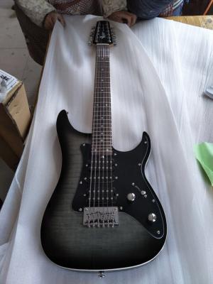 China New arrival 6 string electric guitar with silvery bridge and cool shape for sale