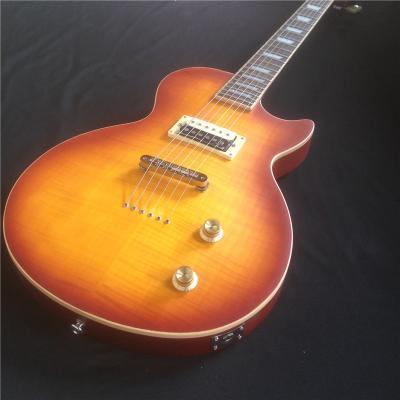 China Hot sales LP blue electric guitar with silvery accessories for sale