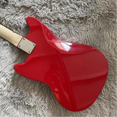 中国 カスタムフェンダー・ムスタング・スタイルの電気ギター 赤色 S-S ピックアップ クロムハードウェア 販売のため