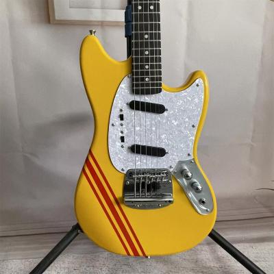 China Custom Fender Mustang Vintera II '70S Competition Mustang Electric Guitar SS Pickup Dot Inlay for sale