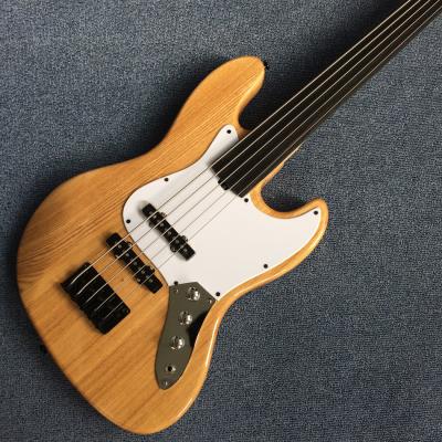 China New style high quality custom 5 string bass guitar,Ebony Fingerboard,Elm guitar for sale