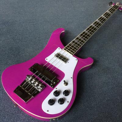 China Top quality Rick 4003 model Ricken 4 strings Electric Bass guitar in blue color, Chrome hardware for sale