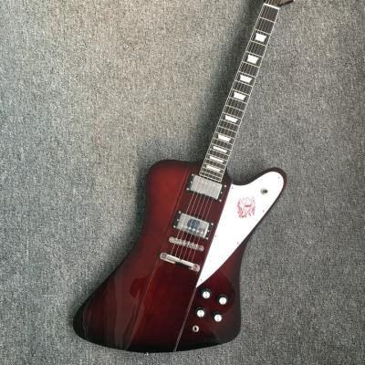 China Chibson firebird electric guitar dark red finish firebird guitar free shipping honeyburst firebird guitar for sale