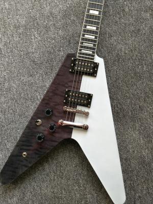 China Flying-V 2018 electric guitar,left hand flying V guitar,ebony fingerboard high quality guitar for sale