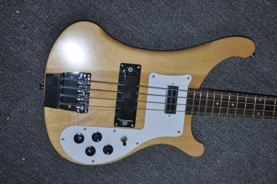 China 4 string electric bass guitar Natural Alder body Maple neck through body Rosewood fingerboard RIC custom bass guitar for sale