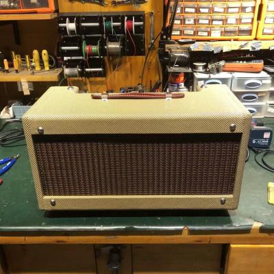 China 2025 Tweedle Dee Deluxe 5E3 Classic Dumble Style Mods Tweed Head, Pure Handed with Eyelet Board, 6V6GT*2, 12AX7*2, 5Y3GT*1, Grand Amplifier, Accept Amp OEM for sale
