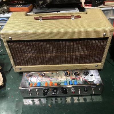 China 2025 Tweedle Dee Deluxe 5E3 Classic Dumble Style Mods Tweed Head, Pure Handed with Eyelet Board, 6V6GT*2, 12AX7*2, 5Y3GT*1, Grand Amplifier, Accept Amp OEM for sale