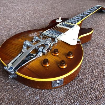 China Custom shop, Tiger Flame 1959 R9 blue LP standard custom jazz Electric guitar,handwork gitaar,rosewood fingerboard guita for sale