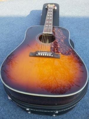 China Sunburst Chibson G45 acoustic guitar classic twin rhombic inlays rosewood body G45 electric acoustic guitar for sale
