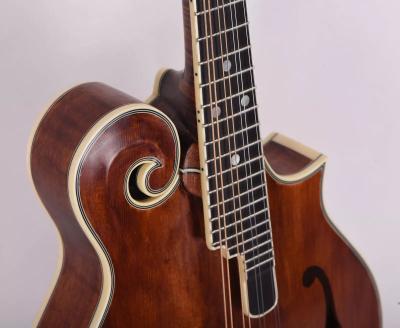 China Custom Grand Handcarved Solid Spruce Top 8 Strings F Style Mandolin, Accept Mandolin OEM for sale