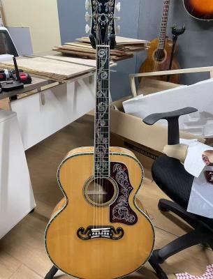 中国 オーダーメイド 43 INCH SJ200 JUMBO SOLID バックサイド アコースティック・エレクトリック・ギター アバロン・バイディング 販売のため