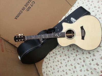 China Wholesale- Factory custom 41'' 20 frets 916 cutaway body natural wood color acoustic guitar with solid top,golden tuners for sale