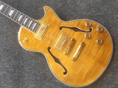 China Custom Jazz Guitar,Electric Guitar, Vintage double bulging F hole for sale