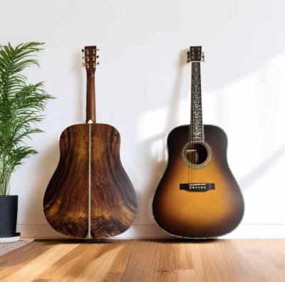 China Custom 41 Inch D Body Dreadnought Wide Neck Acoustic Guitar with Solid Cocobolo Back Sides for sale