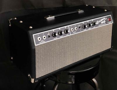China Black Panel Bassman 2-Channel 50-Watt Guitar Amp Head 1964 6L6*2, 12AX7*4 Tubes for sale