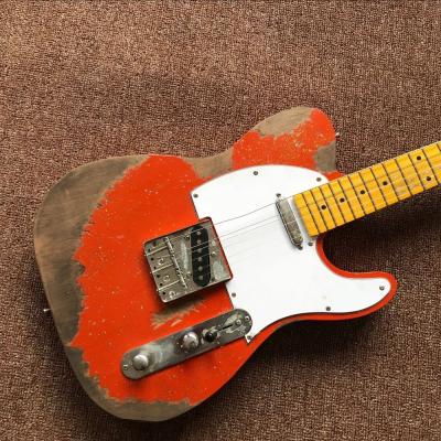 China New standard Custom ,TELE 6 Strings Maple fingerboard handwork Electric Guitar for sale