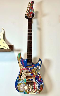 China Custom Handpainted Electric Guitar Accept Guitar and Bass with OEM for sale