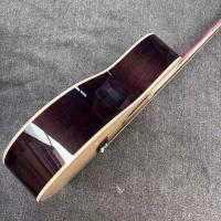 China AAAAA Solid Spruce Top OM Acoustic Guitar Solid Rosewood Back Sides Bone Nut for sale
