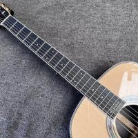 China AAAAA Solid Spruce Top OM Acoustic Guitar Solid Rosewood Back Sides Bone Nut for sale