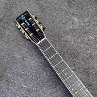 China AAAAA Solid Spruce Top OM Acoustic Guitar Solid Rosewood Back Sides Bone Nut for sale