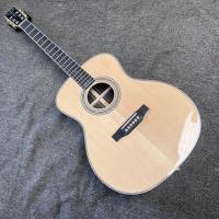 China AAAAA Solid Spruce Top OM Acoustic Guitar Solid Rosewood Back Sides Bone Nut for sale