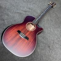 China AAAAA Solid Koa Top K24ce Acoustic Guitar Taylor Style Bone Nut Solid Koa Back for sale