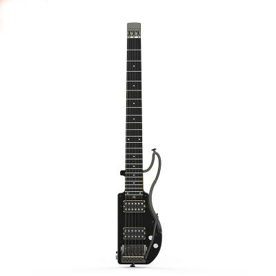 China GRAND Headless Travel Electric Guitar double humbucker GDS-200 Ebony finger board foldable guitar for sale