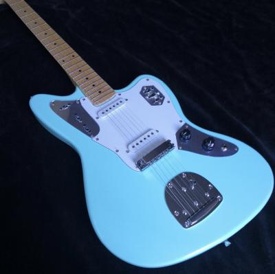 China High quality custom alder body mahogany neck alder back side jaguar electric guitar for sale