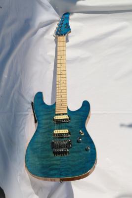 China AAAAA Quilted Maple Top Floydrose tremolo Suhr Electric guitar Guitarra bolt on neck oem guitar for sale