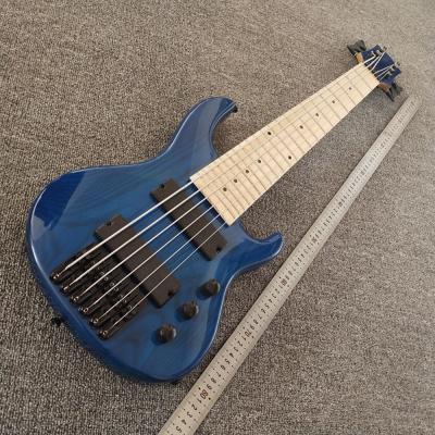 China 2019 New Mini 6 strings ukelele bass guitar, light blue Top and Back,Maple Fingerboard for sale