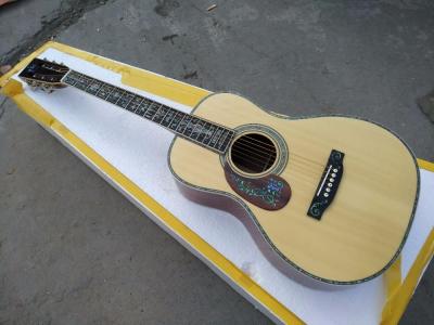 China AAAAA all solid wood ooo guitars customize OOO45 style right left handed solid acoustic electric guitar for sale