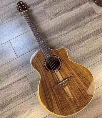 China 41 inch All solid koa wood Acoustic Guitar,New arrival Solid KOA Guitar,hand made koa for sale