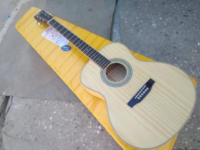 China AAAA pine wood all Solid OM body style guitara 14 frets imported wood custom solid acoustic electric guitar for sale